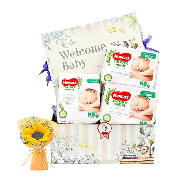 Ultimate Baby Essentials Gift Set - Huggies Diapers - | Singapore
